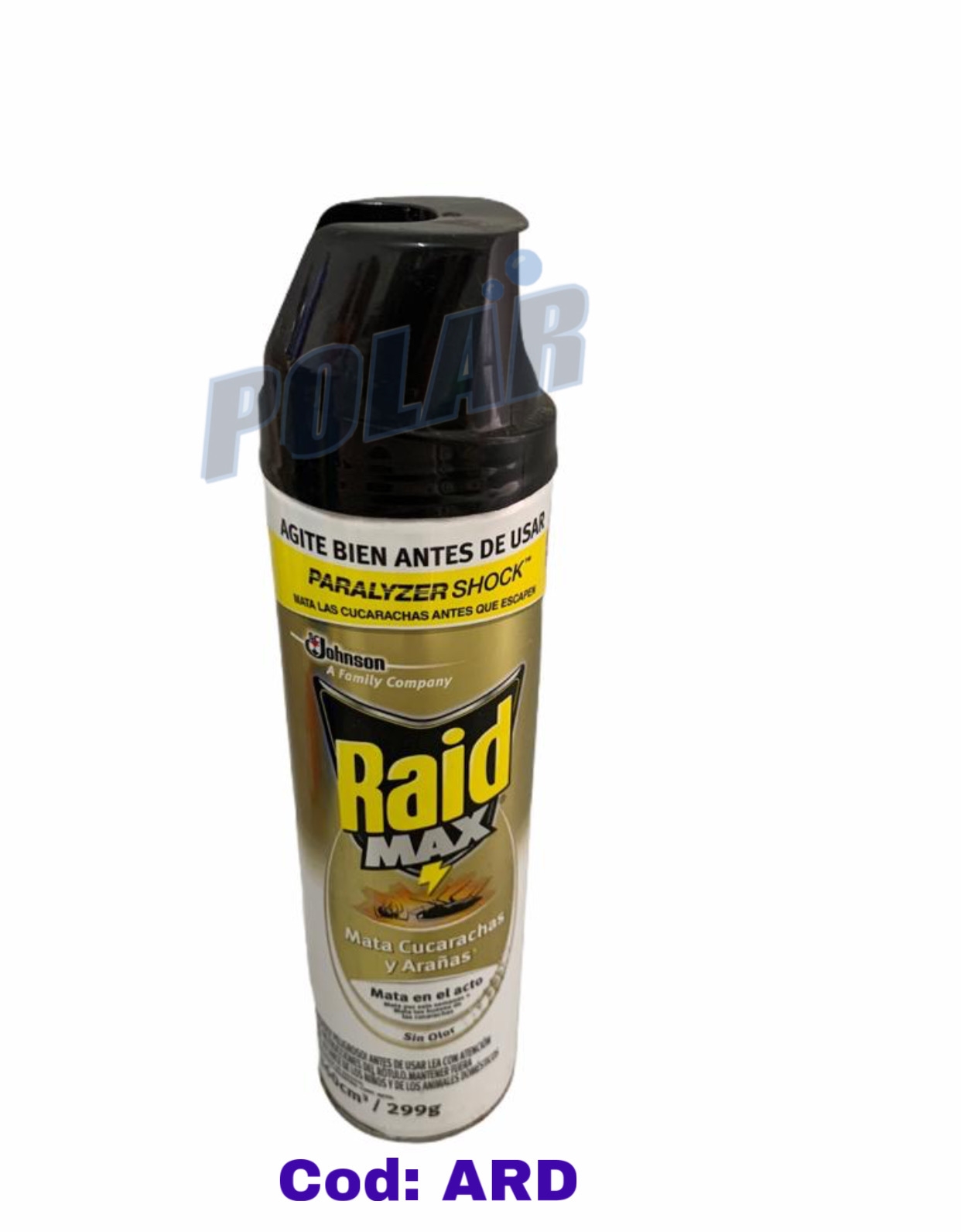 POLAR | 8 AEROSOL | Insecticida | AEROSOL RAID MAX DORADO